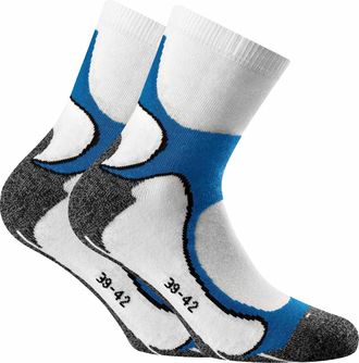 Rohner Unisex Erwachsene Basic Running/Walking 2er Pack Laufsocken Wei&szlig; 43-46