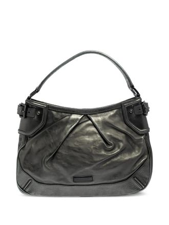 Burberry sac porté épaule Fairby en cuir - Gris