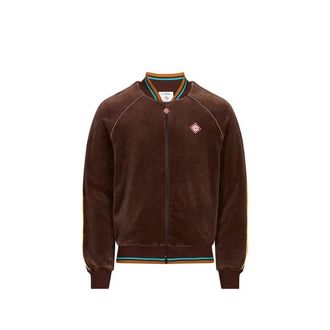 Casablanca Veste de surv&ecirc;tement velours en coton m&eacute;lang&eacute;