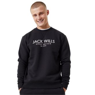 Jack Wills Belvue Sweatshirt f&uuml;r Herren (Schwarz)