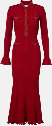 Self Portrait Robe midi à perles