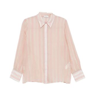 PESERICO Femme, Blouses et Chemises, Rose, Taille: 44 FR Chemise ray&eacute;e
