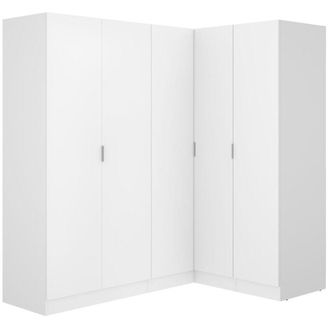Vente-Unique Vente-unique - Armoire dangle 5 portes - L173 cm - Blanc - listowel