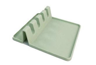 Fackelmann Ocean Support pour ustensiles de cuisine, partie fonctionnelle en silicone, mat&eacute;riau doux avec les surfaces, hygi&eacute;nique et r&eacute;sistant, couleur vert dea