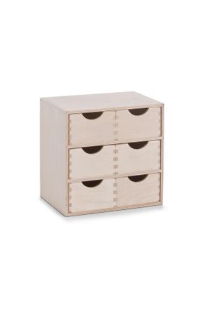 ZELLER PRESENT Aufbewahrungsbox, Birke, Holz, Birke, massiv, 20x27.5x28 cm, Ordnen & Aufbewahren, Aufbewahrungsboxen