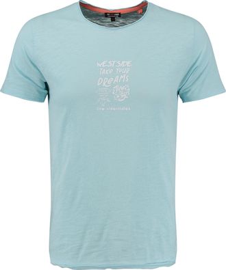 Key Largo Herren KLWEST Side Round T-Shirt, Light Blue (1216), XL