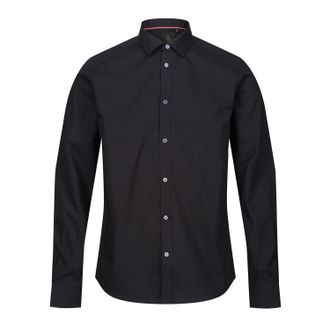 Luke 1977 Well Spent Youth Hemd f&uuml;r Herren Lang&auml;rmlig (Schwarz)