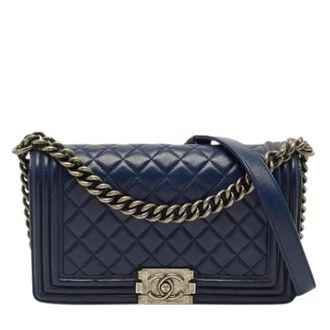 Chanel Sac bandouli&egrave;re vintage Pre-owned - Femme - Pre-owned - Bleu - Taille: ONE Size