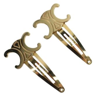 Celine Barrette &agrave; cheveux en m&eacute;tal Pre-owned - Femme - Pre-owned - Jaune - Taille: ONE Size