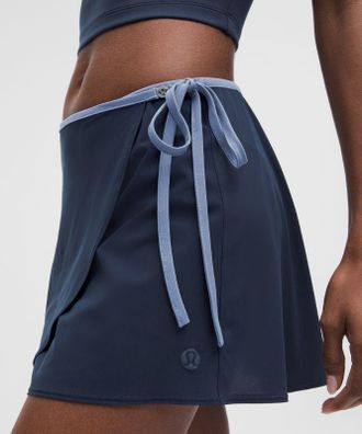 lululemon Jupe portefeuille de tennis taille mi-haute pour Femmes - Bleu - Taille 2XS