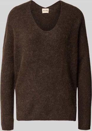 Mos Mosh Strickpullover aus Woll-Mix mit V-Ausschnitt Modell THORA