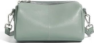 Generic Sac &agrave; bandouli&egrave;re pour femme, sac &agrave; main en cuir souple, sac &agrave; main &agrave; bandouli&egrave;re cylindrique, sac &agrave; main vintage, sac &agrave; main Hobo de design, voyage d