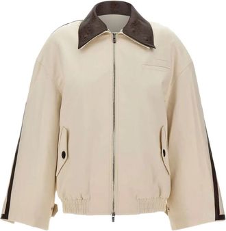 Jacques veste bomber à col contrastant - Tons neutres