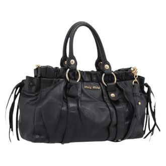 Miu Miu Sac &agrave; main Pre-owned - Femme - Pre-owned - Noir - Taille: ONE Size