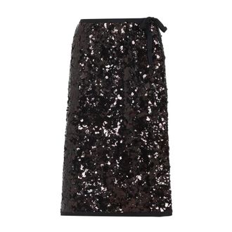 Prada Polyamid-Midirock - - Skirts - Damen - Schwarzk - S