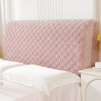 Generic Elastischer Samt Kopfteilbezug Jacquard, Haustierfreundlicher Kopfteilbezug Kratzfester & Waschbarer Verst&auml;rkter Staubschutzbezug f&uuml;r Schlafzimmer-Dek