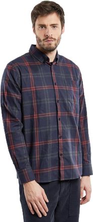 Armor Lux Flanellhemd, kariert, Heritage, Marineblau/Kardinal/M, M