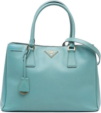 Prada Hobo Bags - Medium Saffiano Lux Galleria Satchel - Gr. unisize - in Blau - für Damen