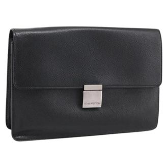Louis Vuitton Pre-owned Louis Vuitton Taiga Leder Clutch Bag - - Pre-owned - Damen - Schwarzk - ONE SIZE