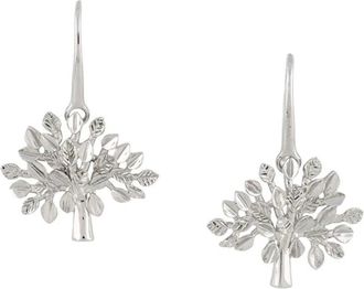 Mulberry Femme, Accessoires, Gris, Taille: ONE Size Tree Dropped Earrings