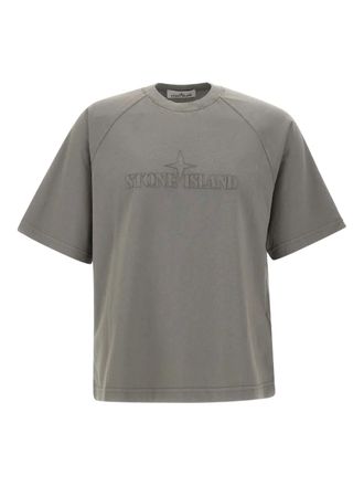 Stone Island t-shirt à manches raglan - Gris