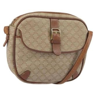 Celine Sac bandouli&egrave;re en plastique doccasion - Femme - Pre-owned - Beige - Taille: ONE Size