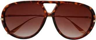 Dansk Copenhagen unisex, Accessoires, Brun, Taille: ONE Size Lunettes de soleil aviateur avec protection Uv400