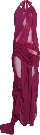 Di Petsa robe drapée à dos-nu - Rose