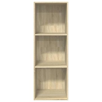 Generic Aufbewahrungs-B&uuml;cherregal, Vertikaler Offener Regal-Organizer, B&uuml;cherregal aus Holzwerkstoff f&uuml;r Wohnzimmer, Schlafzimmer, B&uuml;ro (Sonoma-Eiche 34)