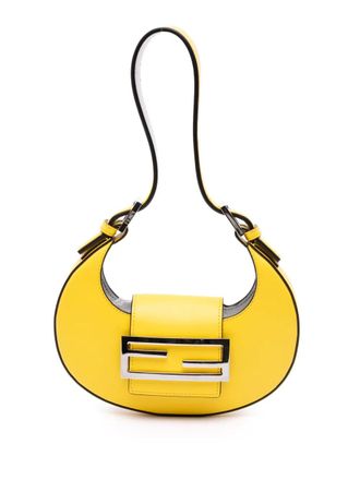 Fendi mini sac porté épaule Cookie en cuir (2010-2025) - Jaune