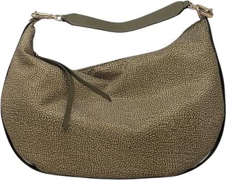 Borbonese Femme, Sacs, Vert, Taille: ONE Size Borsa Hobo Medium