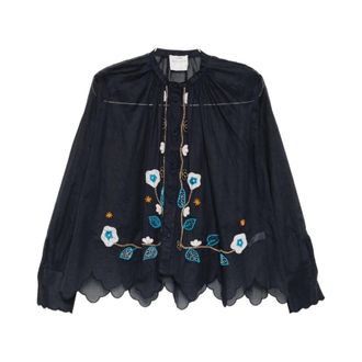 Forte_Forte Damen, Blusen & Hemden, Schwarzk, 3XSGr&ouml;&szlig;e