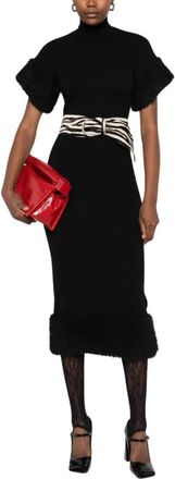 Moschino Femme, Robes, Noir, Taille: 38 FR Wool Blend Dress