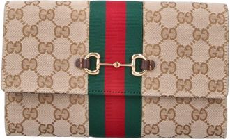 Gucci Wallet With Shoulder Strap Horsebit Web
