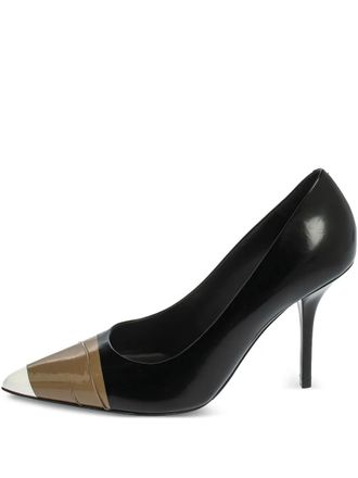 Burberry Annalise Pumps aus Lackleder 90mm - Schwarz