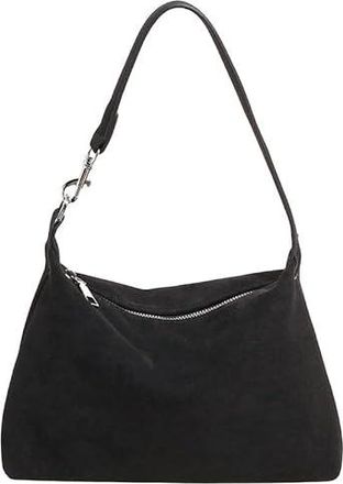 Generic Garhomtur Sac fourre-tout en daim pour femme avec pendentif, sac à bandoulière, sac à main, sac besace décontracté pour le travail et les voyages, Noi
