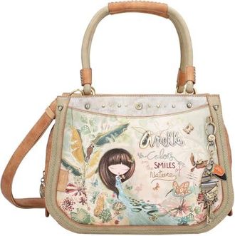 Anekke Sac Bowling pour femme - Sac en similicuir avec 2 poign&eacute;es - Fermeture &eacute;clair Amazonia - Accessoires et accessoires pour femme - 30 x 23 x 14 cm, mult