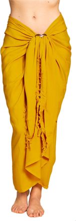 Panasiam Sarong uni safron yellow, 190x116cm
