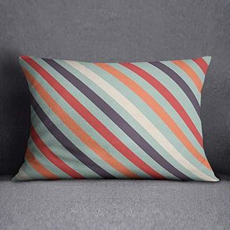 Questo Casa Dekorativer Kissenbezug, Kissenbezug, Heimdekoration, für Sofa, Café, Größe: 35 x 50 cm, entworfen und hergestellt in der Türkiye