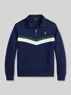 Polo Ralph Lauren Regular Fit Troyer aus Baumwoll-Mix