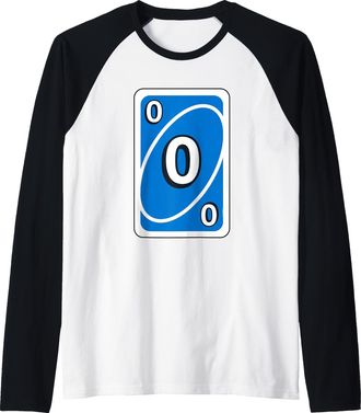 Uno Halloween Blue 0 Karte Raglan