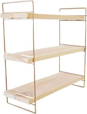 Hanah Home Hanah Home - Etag&egrave;re en bois et m&eacute;tal Rafi