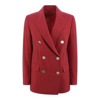 Max Mara Femme, Vestes, Rouge, Taille: 36 FR Veste Rouge