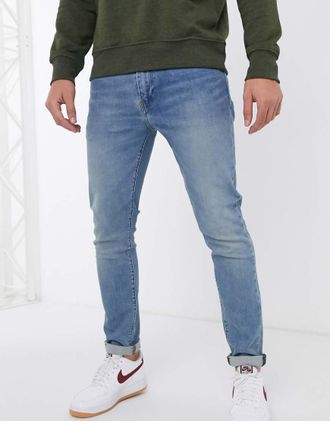 Levi's 512 - Jean slim fusel&eacute; &agrave; d&eacute;lavage moyen Pelican Rust-Bleu