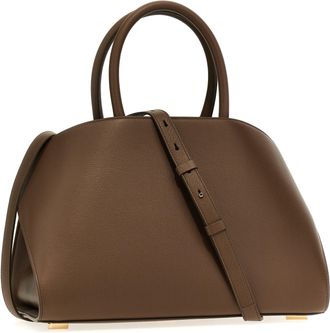 Ferragamo Hug Leather Shoulder Bag - Brown