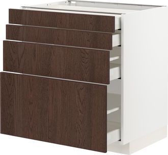 IKEA METOD / MAXIMERA Unterschr., 4 Fronten/4 Schubladen