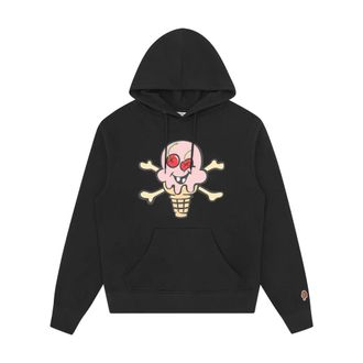 Icecream Herbst 24 Popover Hood mit Screen Print - - Sweatshirts & Hoodies - Herren - Schwarzk - XL