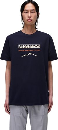 Napapijri Herren,Kurzarm-T-Shirt Sanem,Dunkelblau,XXL