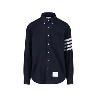 Thom Browne Flannel 4-Bar Shirt