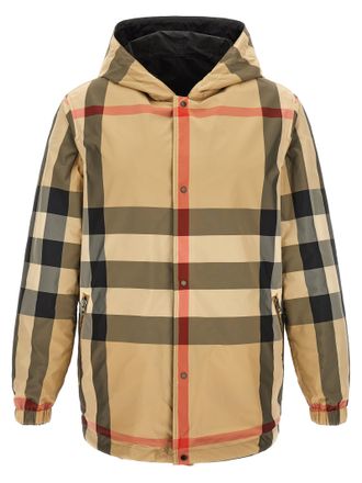 Burberry Mens Black Polyester Coat Clothing